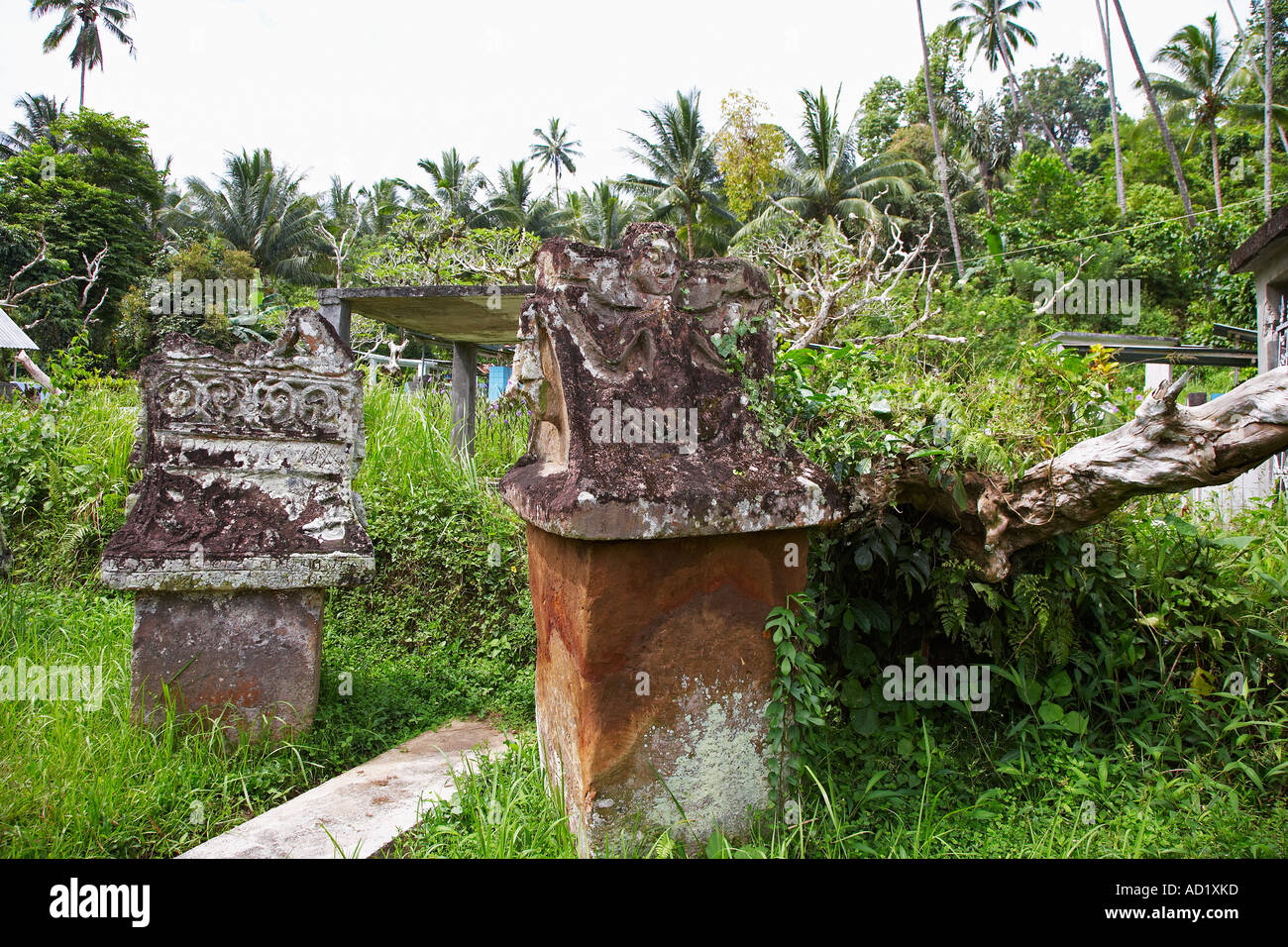 Waruga Stone Tombs in a Cemetery in Northern Sulawesi, Indonesia Stock ...
