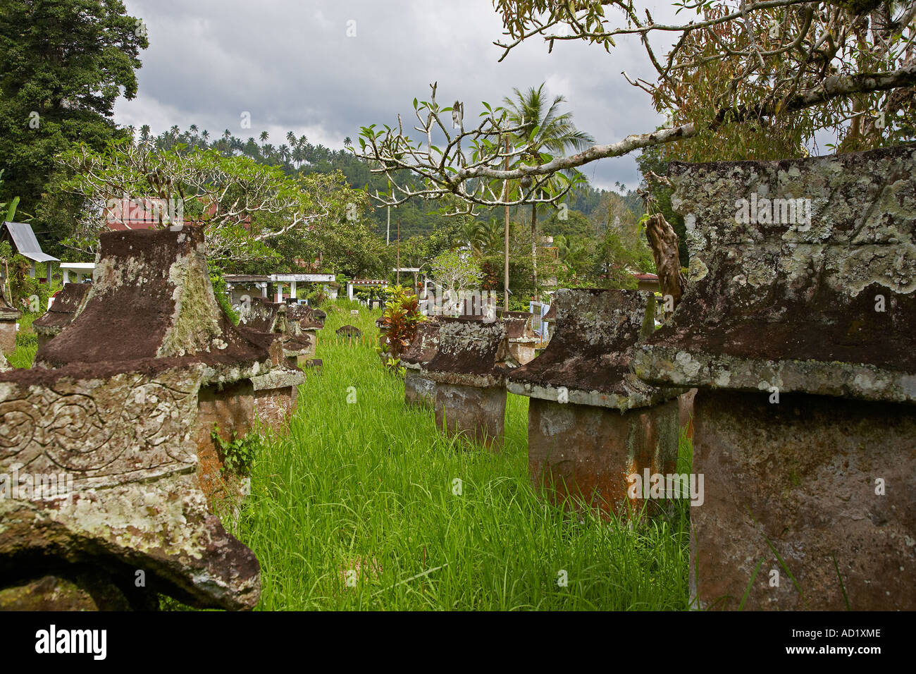 Waruga Stone Tombs in a Cemetery in Northern Sulawesi, Indonesia Stock ...