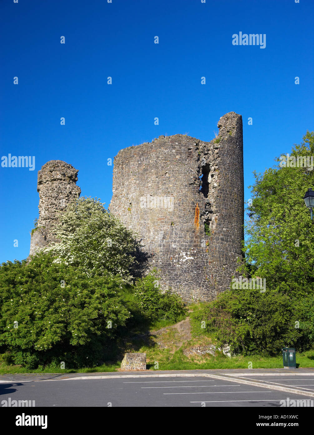 Llandovery Castle, West Wales, UK Stock Photo - Alamy