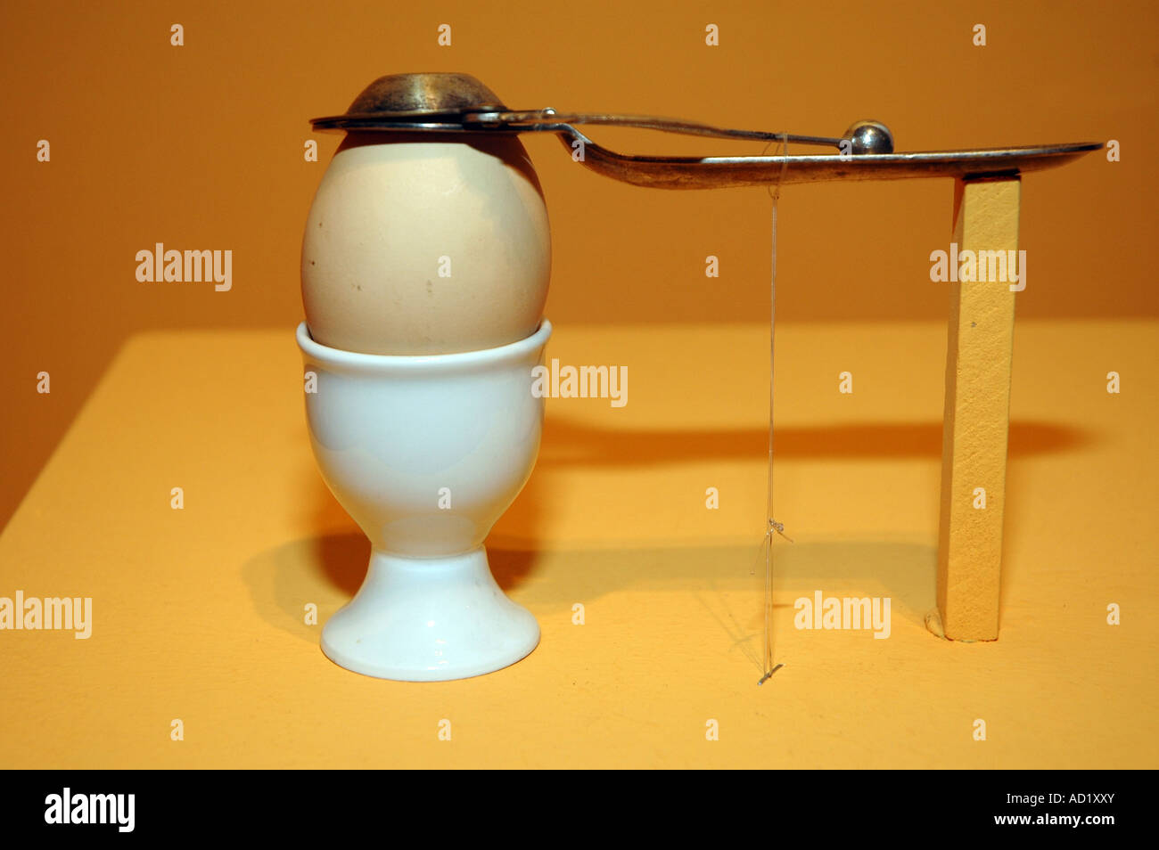Old type of equipment using for cut a top of the egg shell Stock Photo ...