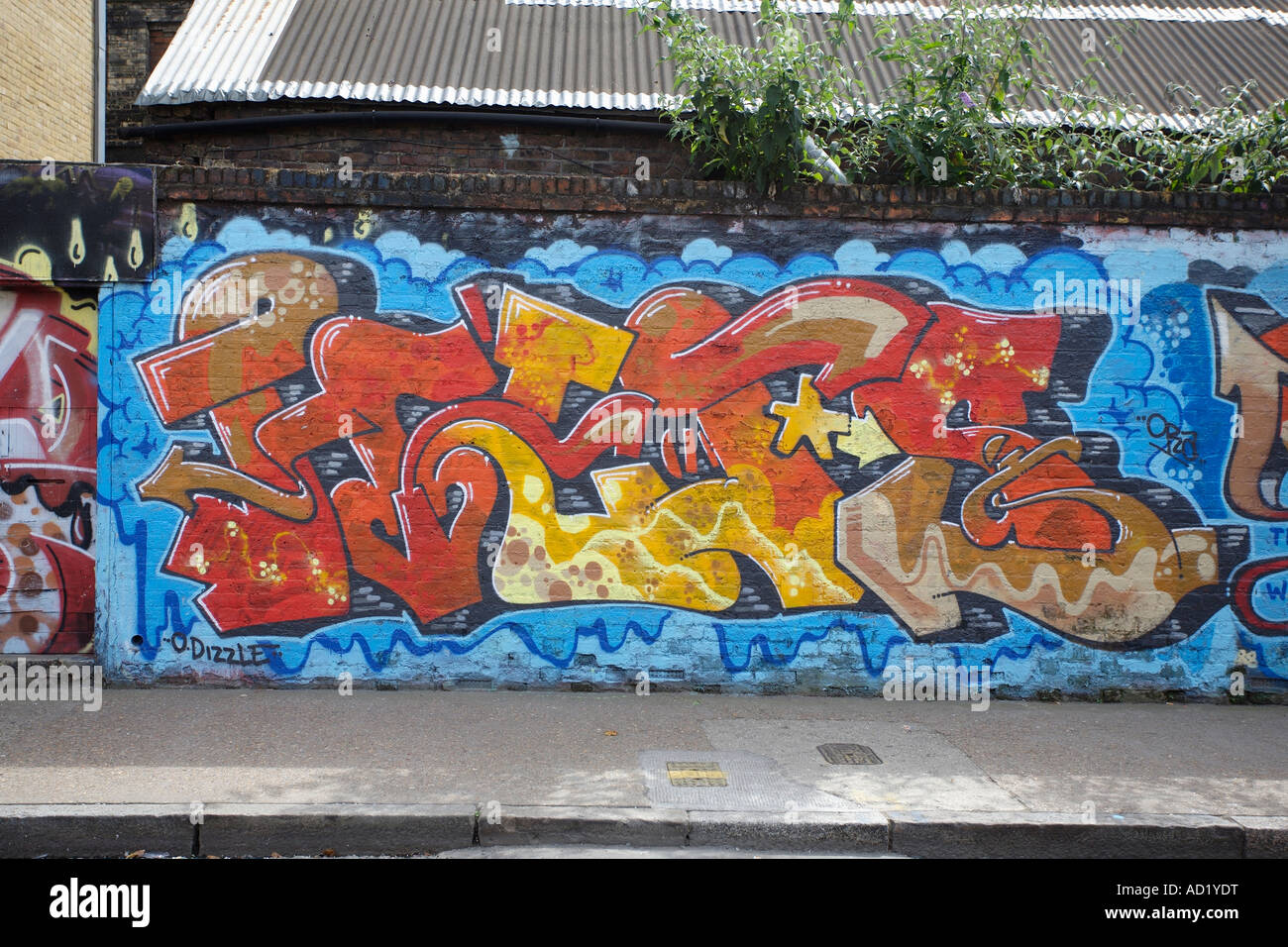 London graffiti. Sclater Street, Shoreditch, Hackney, London, E1 ...