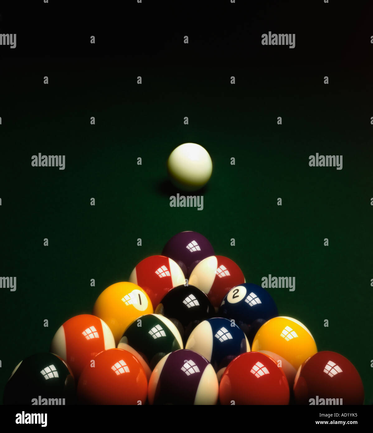 Billiards - Breaking Stock Photo - Alamy