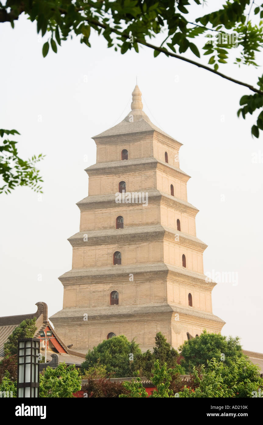 Big Goose Pagoda park Tang Dynasty built in 652 by Emperor Gaozong Xian ...