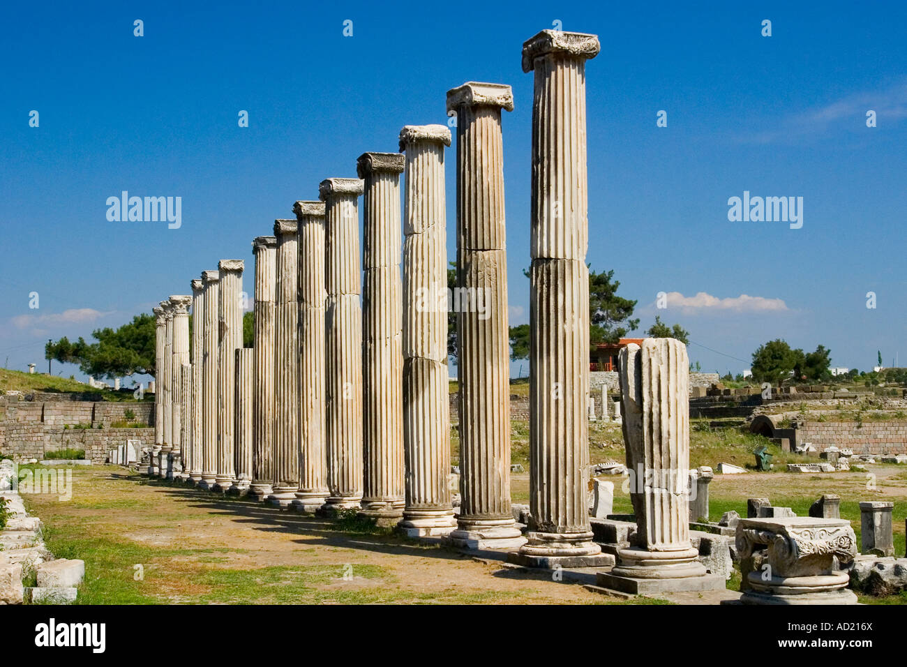 Pillars Asclepion Sanctuary of Asclepius of Pergamon Pergamum Bergama ...