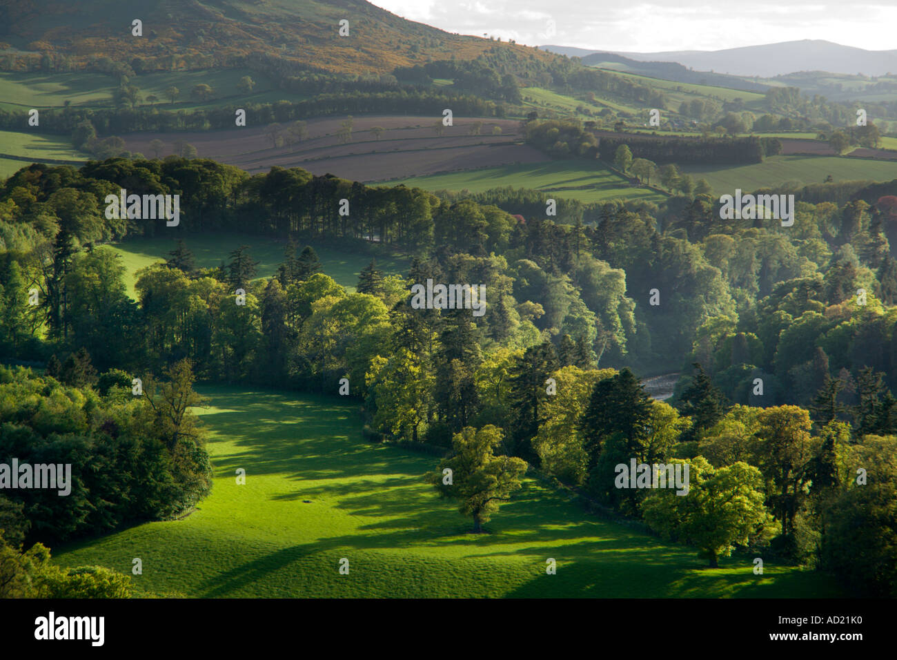 Scott's View of the Eildon Hills in the Scottish Borders in Spring ...