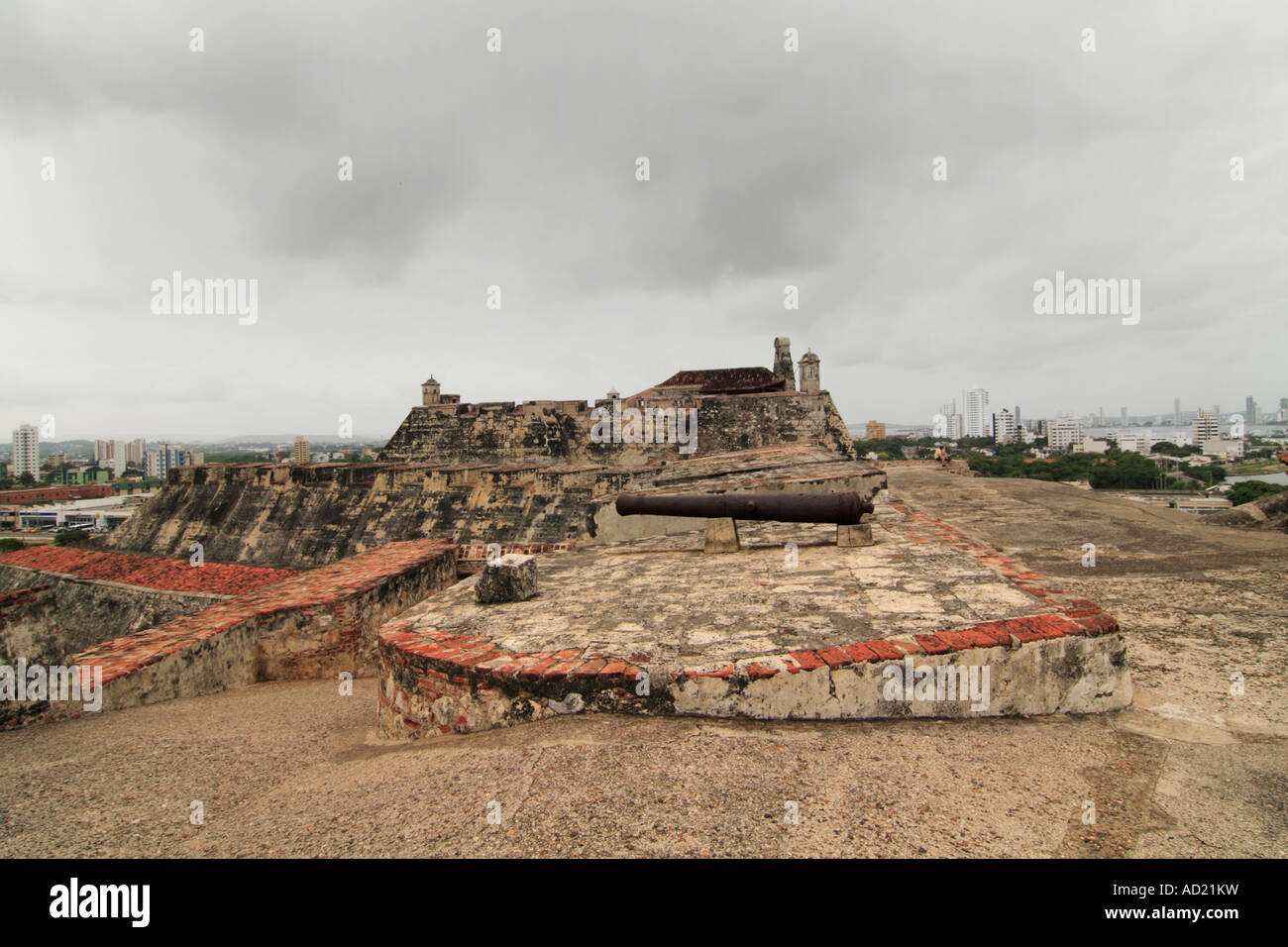 San Felipe castle, Cartagena de Indias, Bolivar, Colombia, south ...