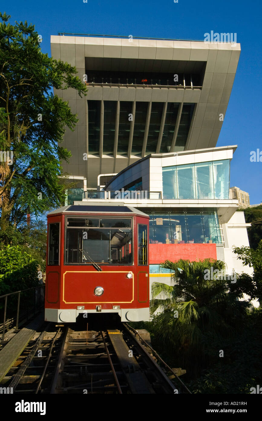 The Peak and Peak Tram, Hong Kong Stock Photo - Alamy