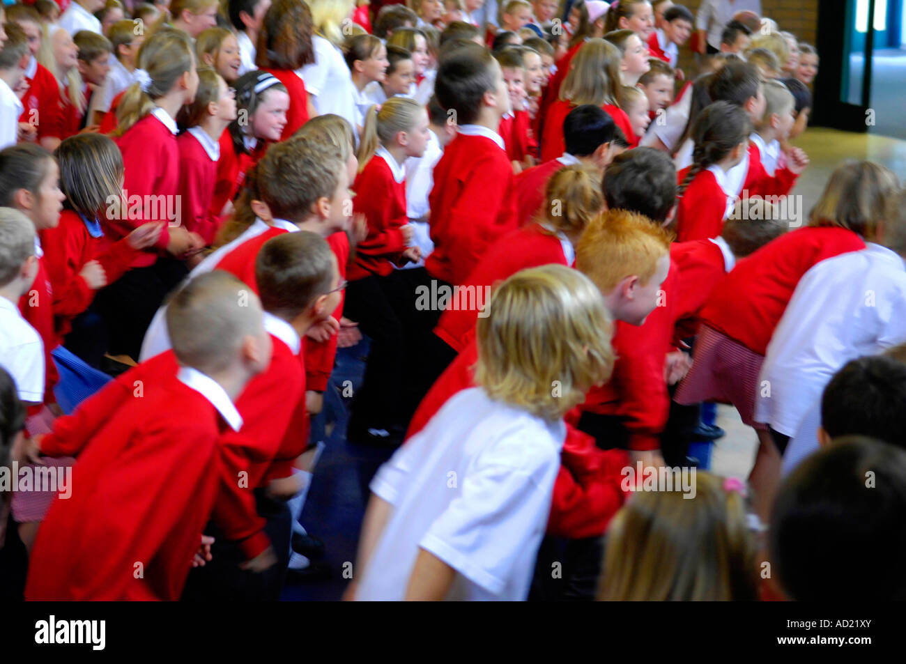 School assembly kids pupils students hi-res stock photography and ...