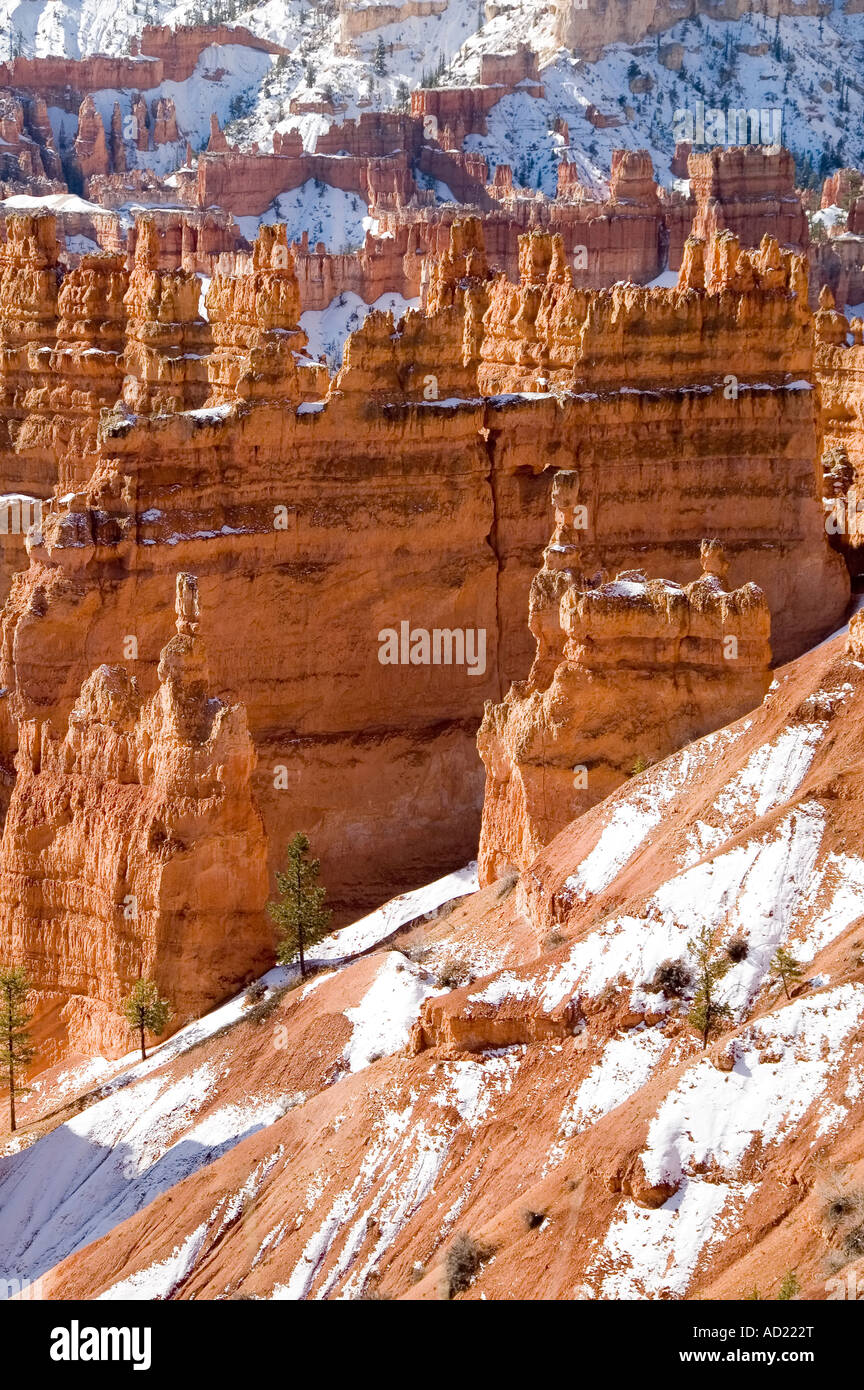 A picture illustrating some of the many of the features of Bryce Canyon ...