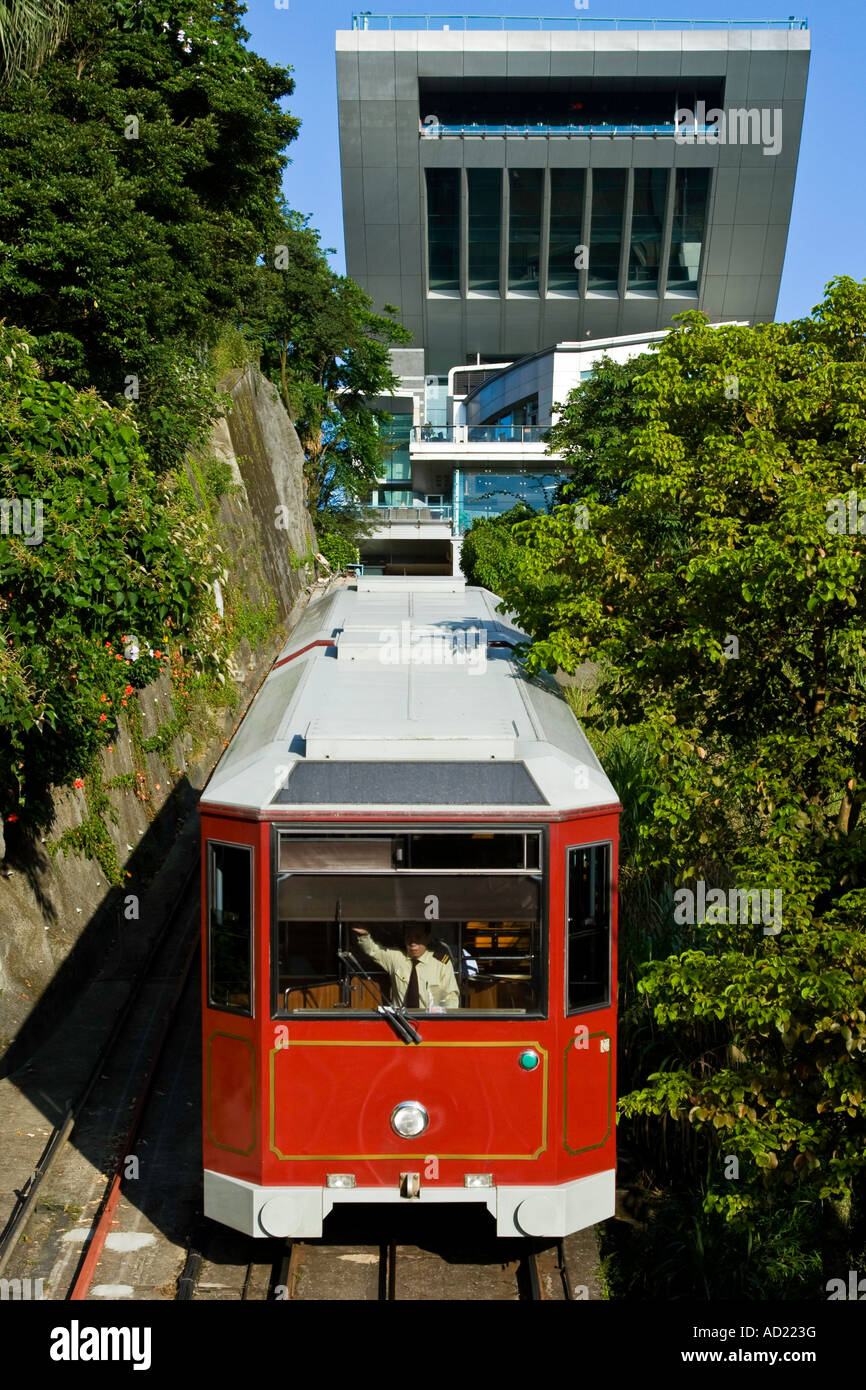 The Peak and Peak Tram, Hong Kong Stock Photo - Alamy