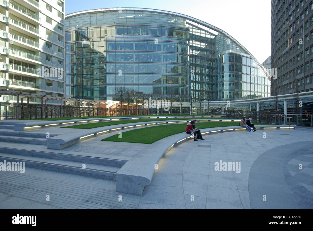 Part of Bressenden Place office & shopping development an open space ...