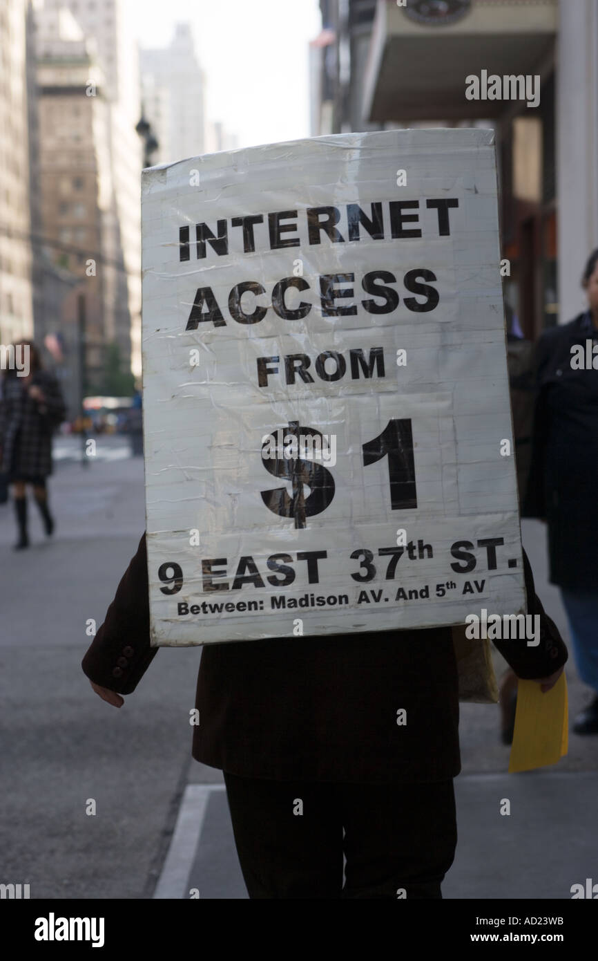 Internet cafe advert hi-res stock photography and images - Alamy