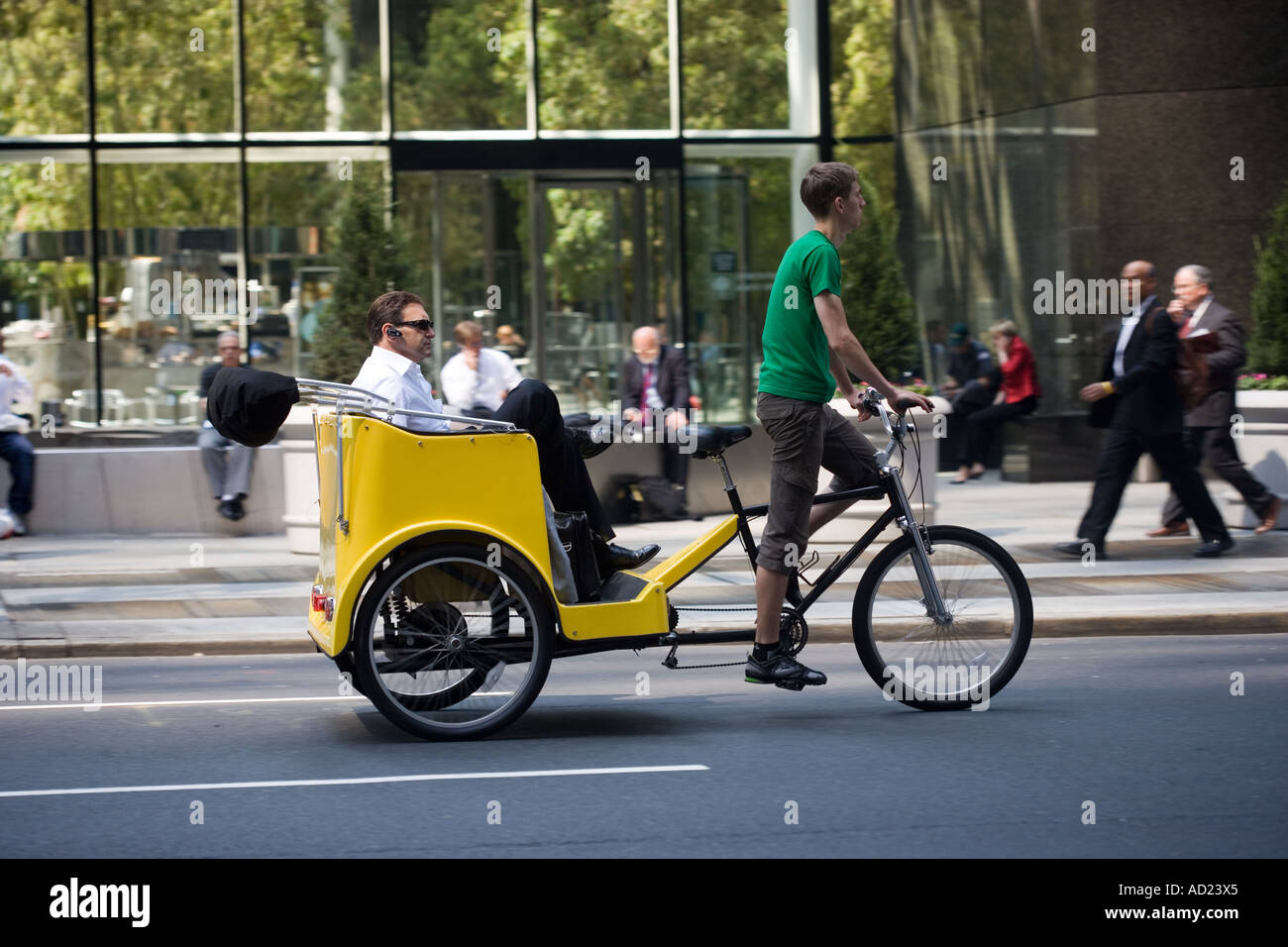Trishaw Ride New York City Stock Photo - Alamy