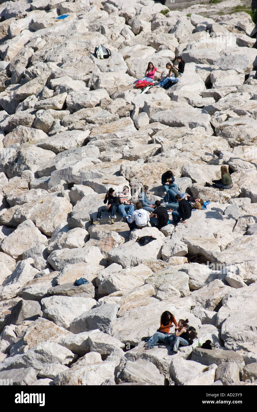 Seafront Naples Italy Stock Photo - Alamy