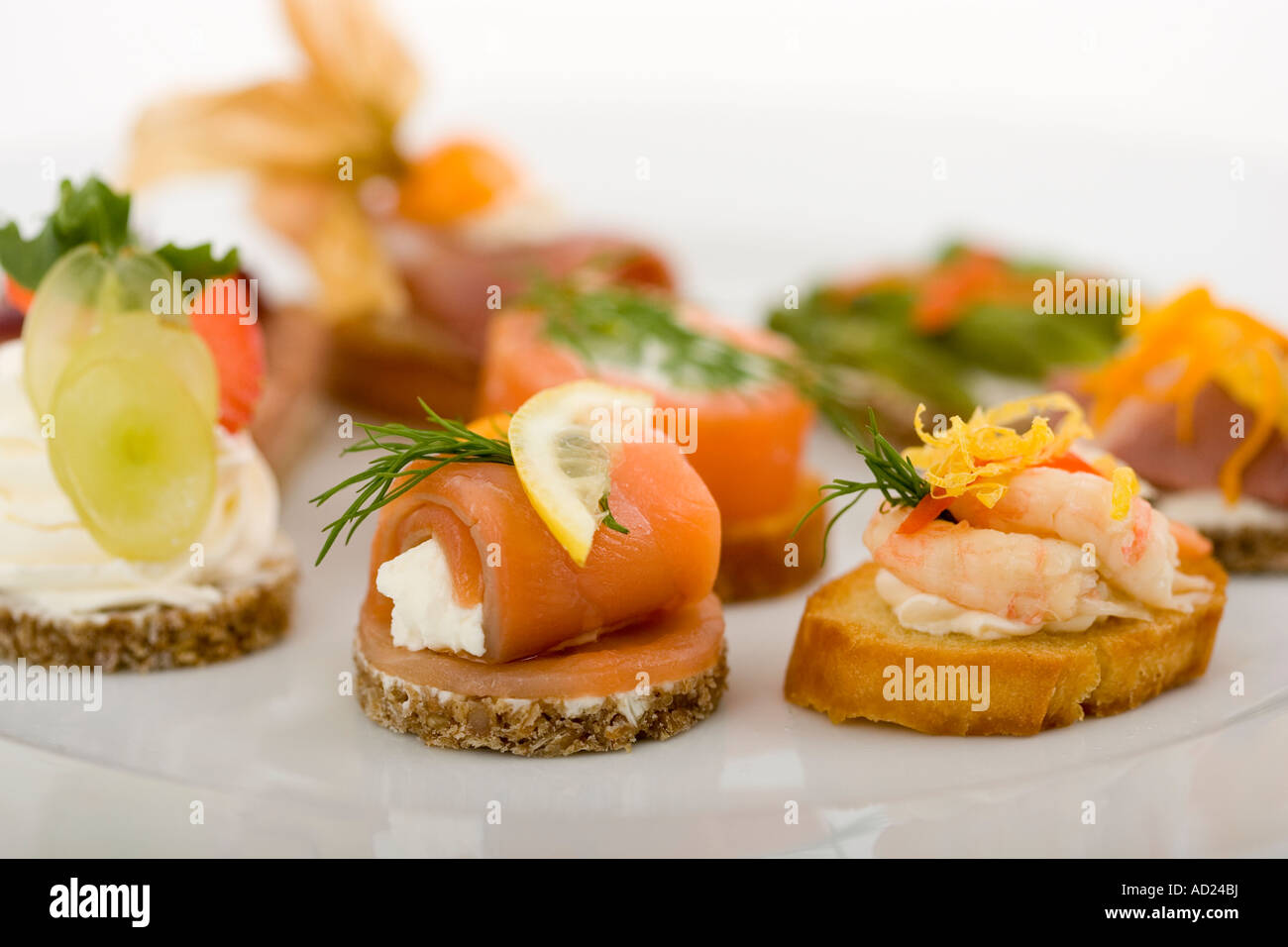 Canape selection hi-res stock photography and images - Alamy