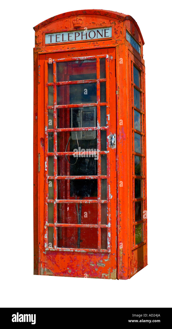 British style red phone Cut Out Stock Images & Pictures - Alamy
