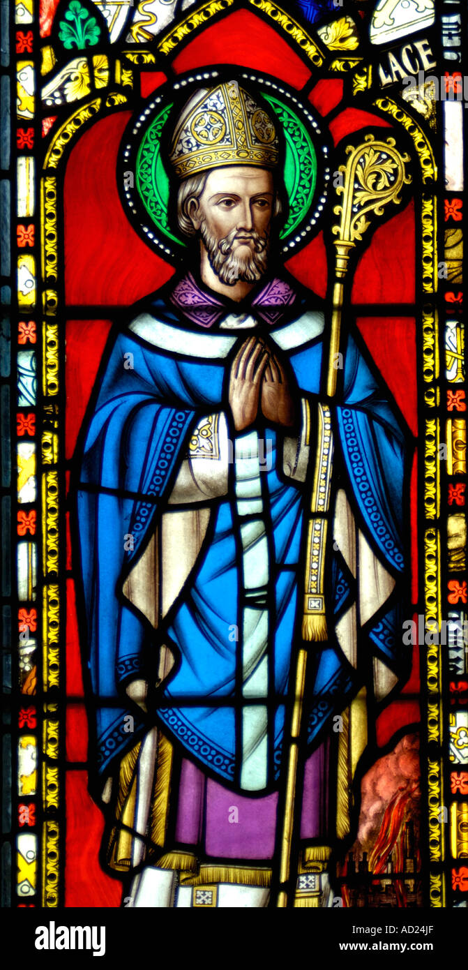 St cuthbert stained glass window hi-res stock photography and images ...