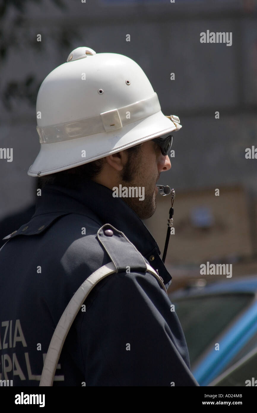 Traffic Policeman Naples Italy Stock Photo - Alamy