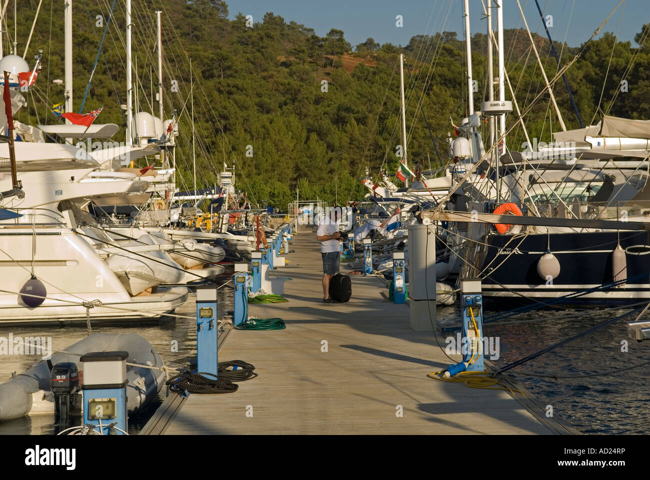 Port Gocek Marina, Gocek Fethiye Turkey Stock Photo - Alamy