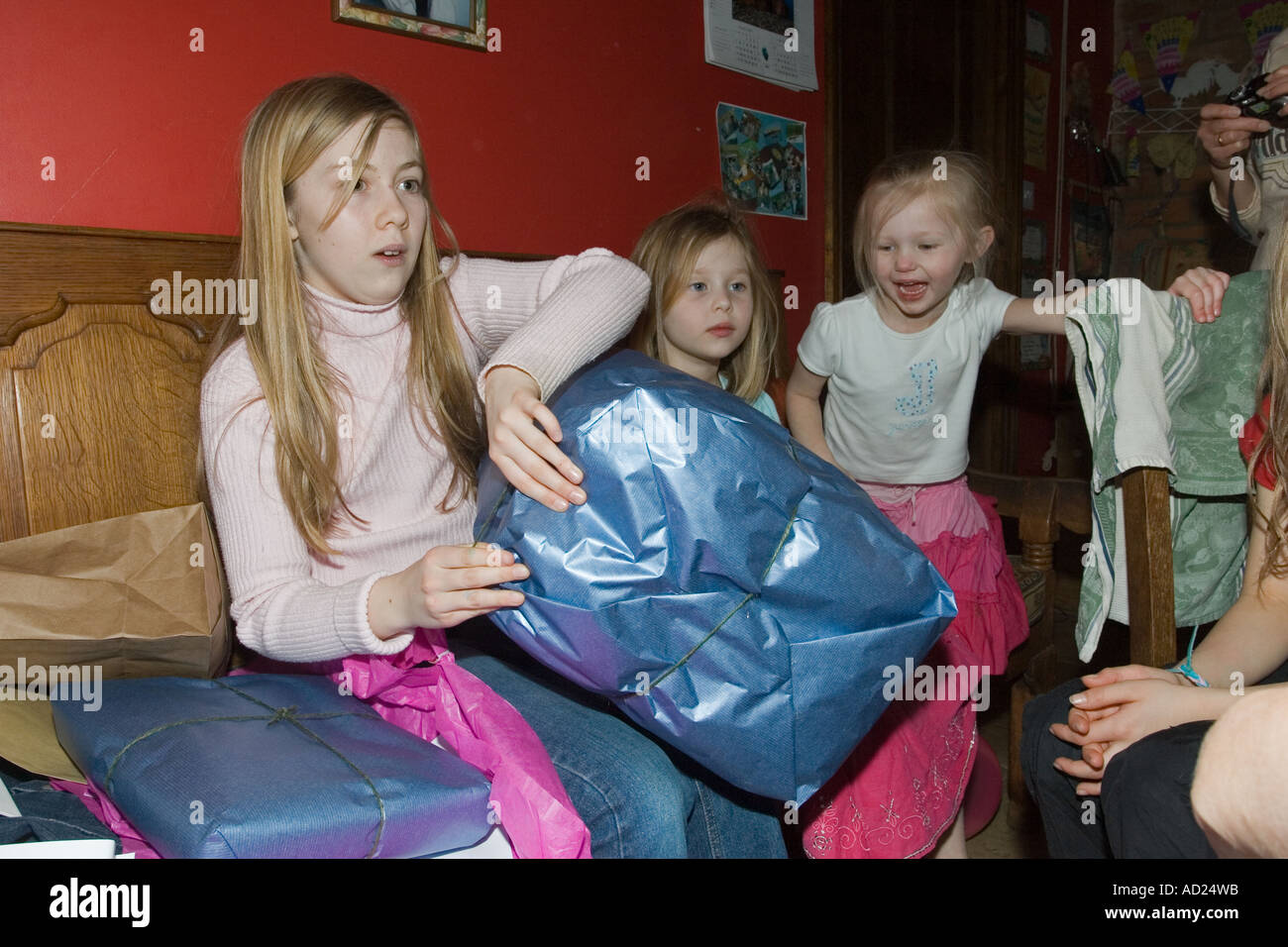 Jess wondering what is in her parcel on her12th birthday Cousins Faith ...