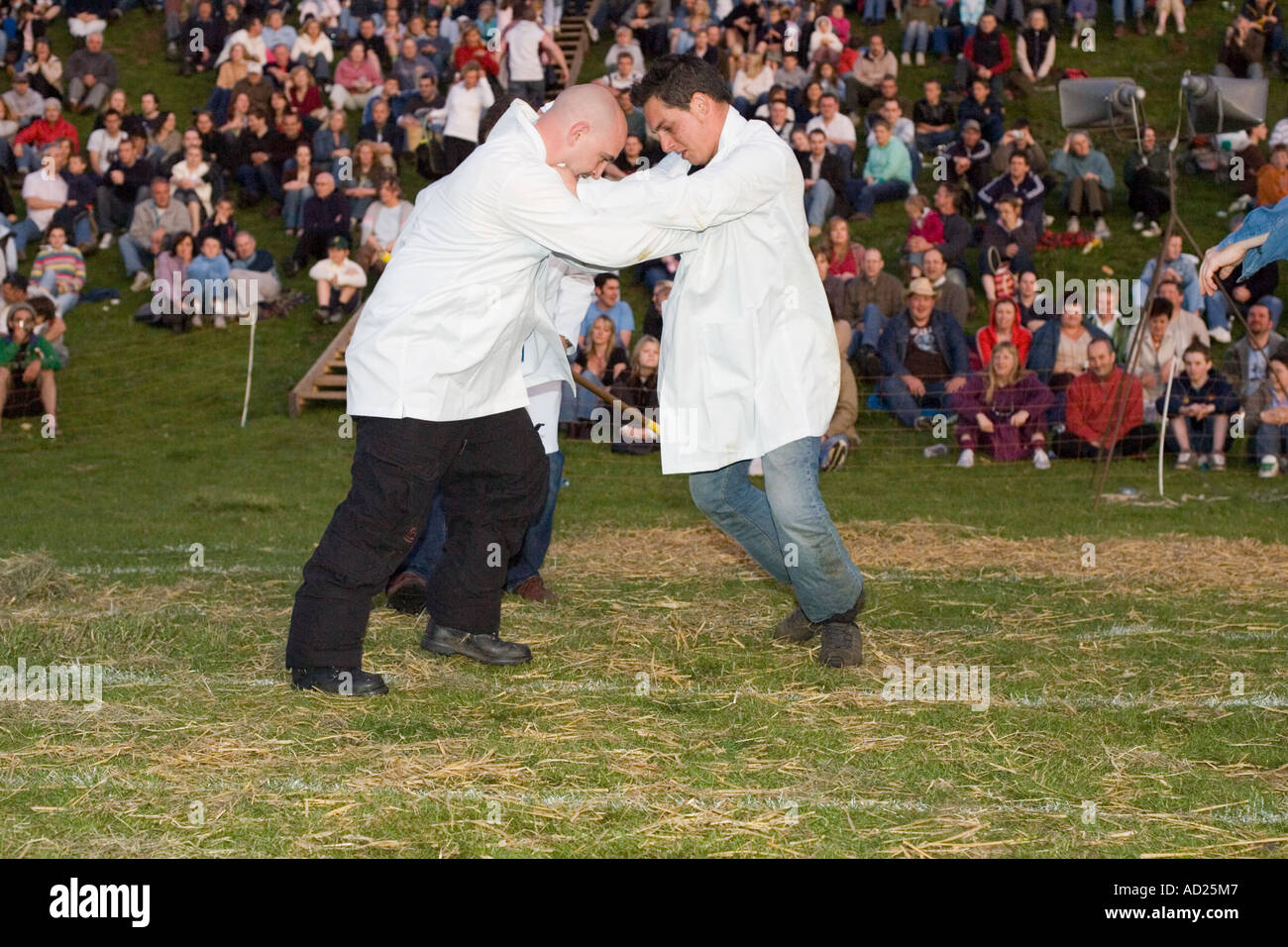 Final of British Shin kicking championship at Cotswold Olimpicks Dovers ...