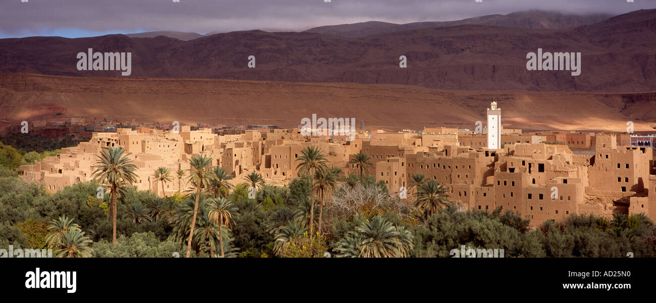 The oasis town of Tinerhir Morocco Stock Photo - Alamy