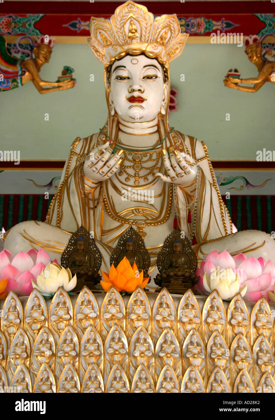 Image of the Buddha seated in the classic lotus position Stock Photo ...