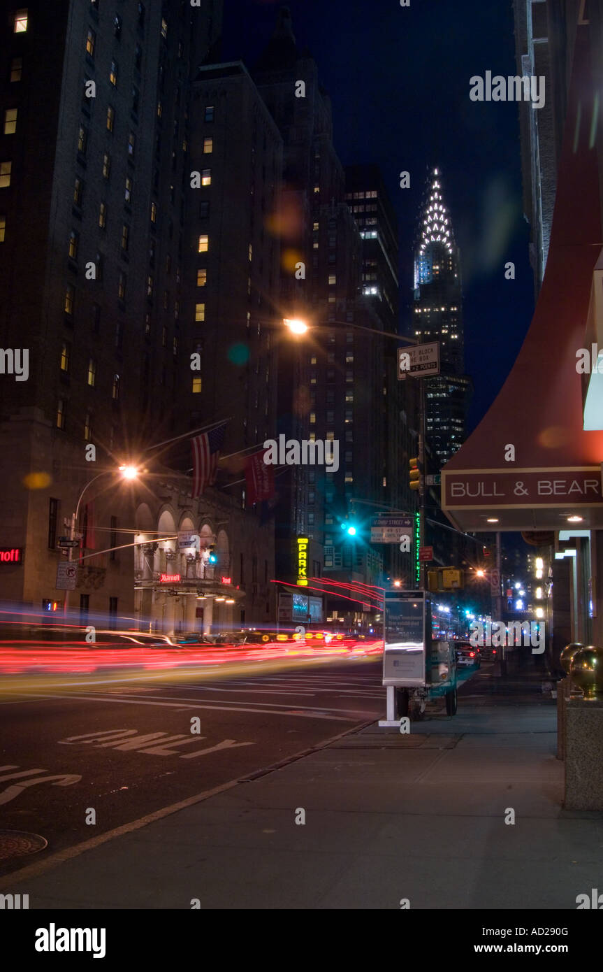 Night Street Scene, New York City Stock Photo - Alamy