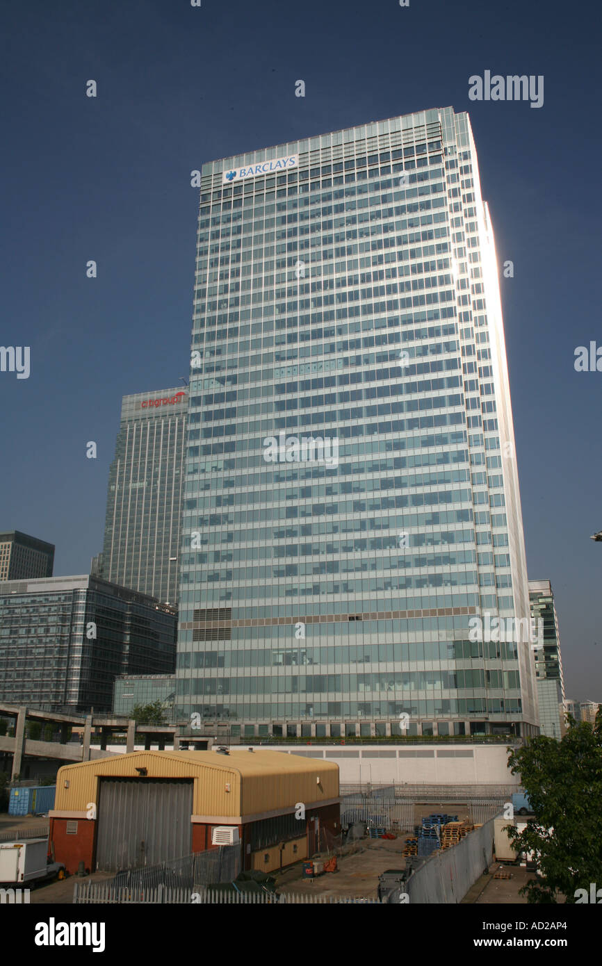 Barclays building at Canary Wharf London England Stock Photo - Alamy