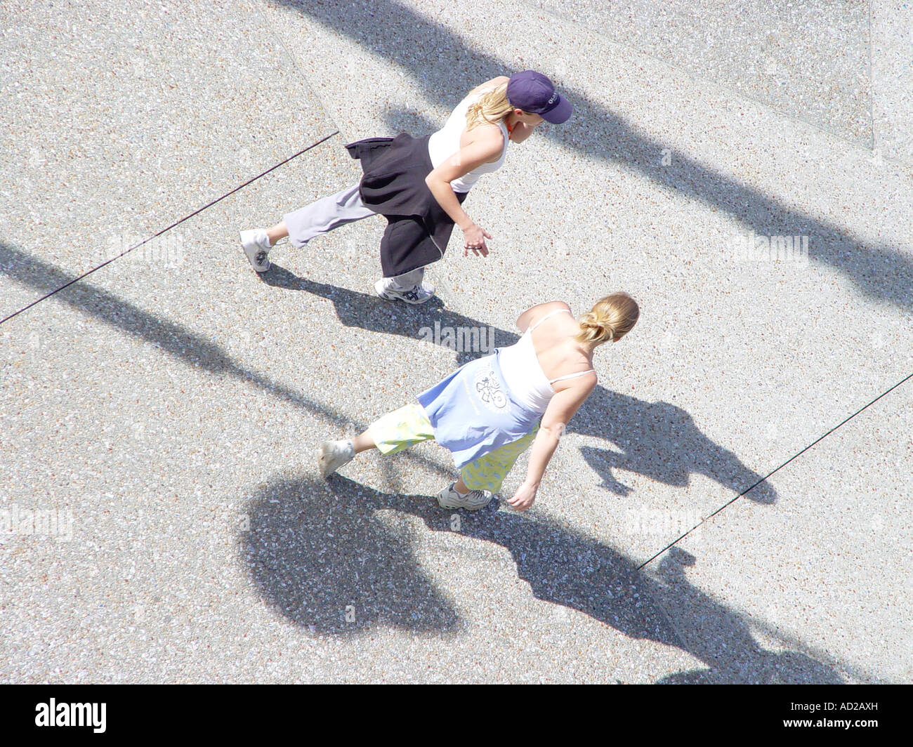 Upper view of walkers Stock Photo - Alamy