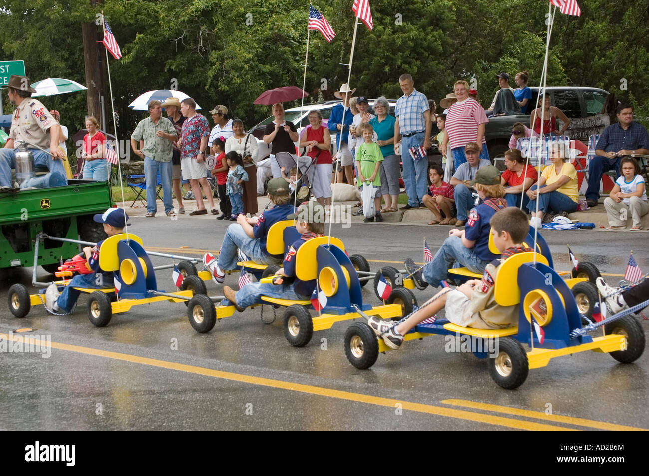 Boy scout float Stock Photo - Alamy