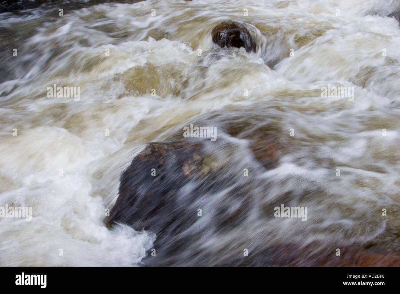 Close-Up Mountain Water Rushing Over Rocks Stock Photo - Alamy