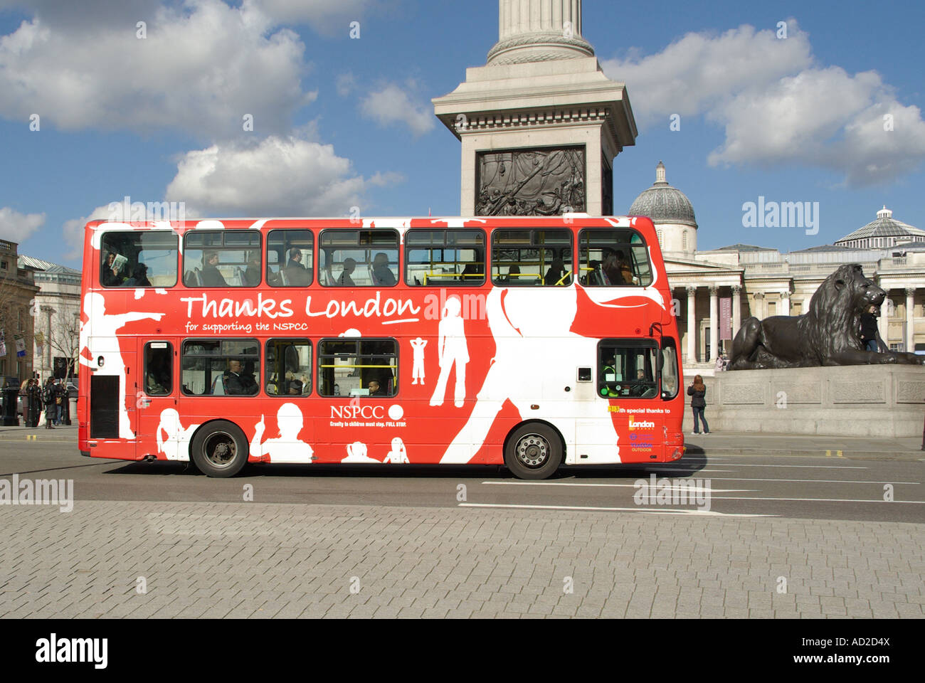 Nspcc advertising charity advert bus hi-res stock photography and ...