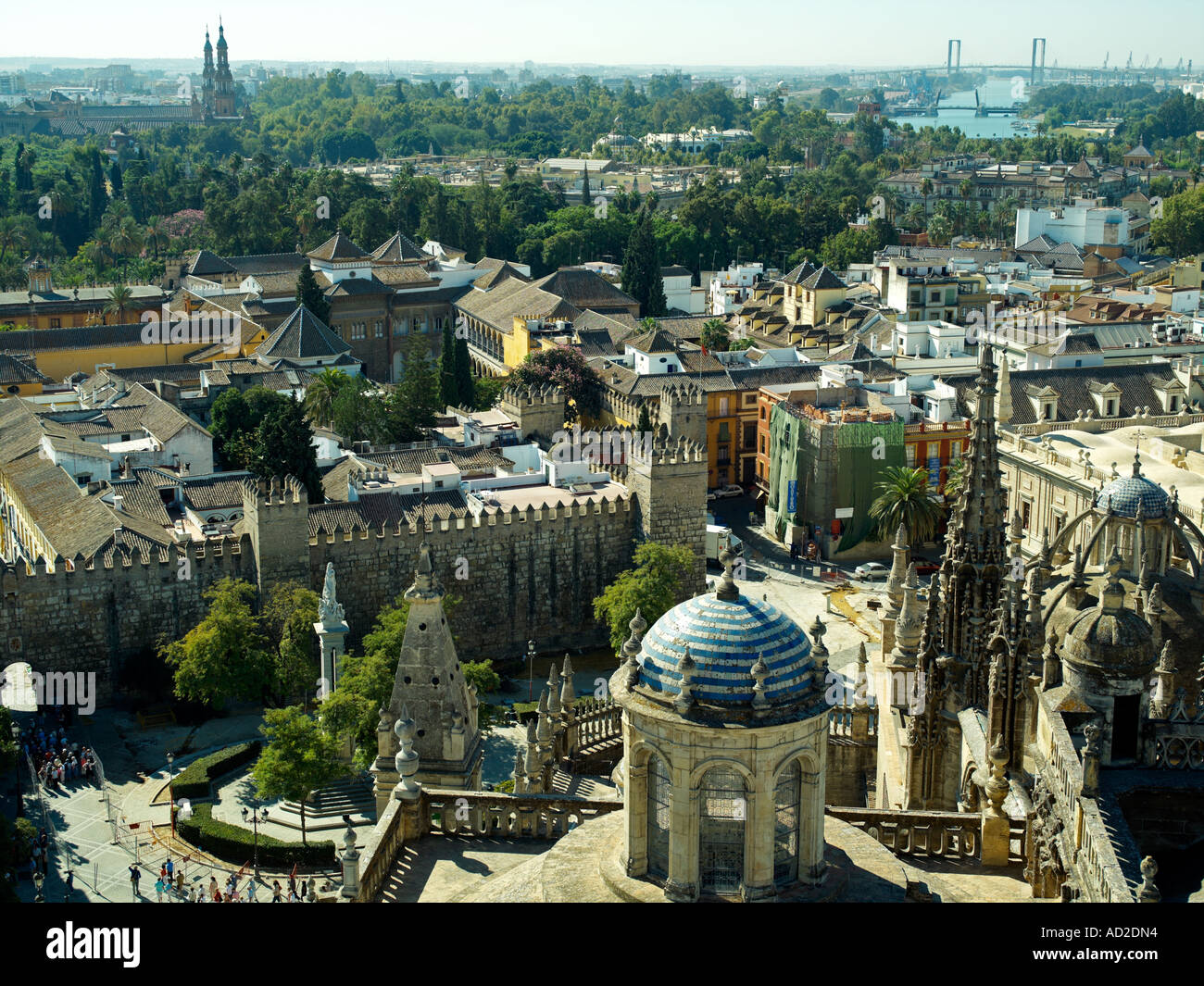 Overview of the cathedral of seville hi-res stock photography and ...