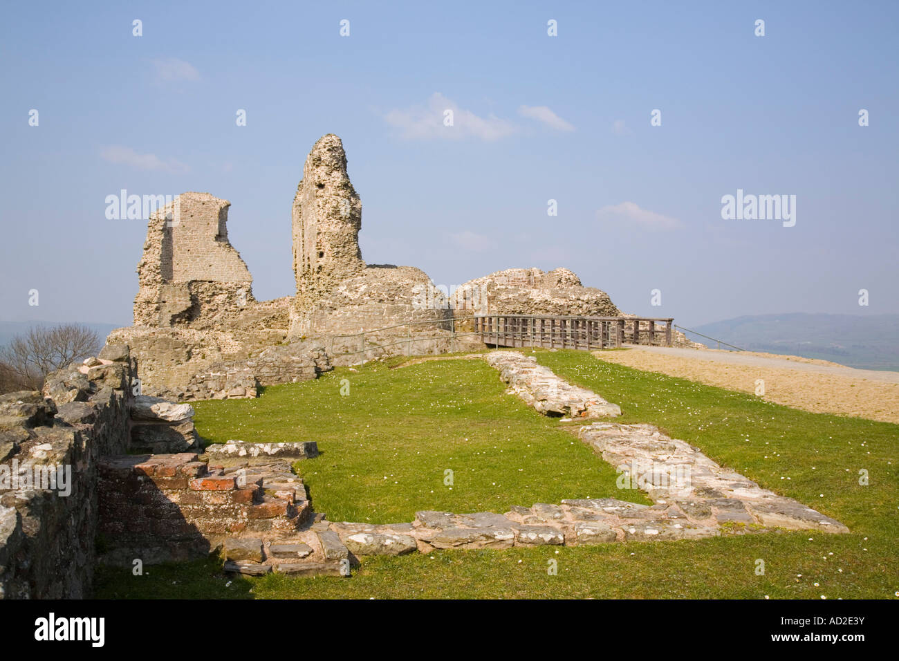 13th century Montgomery Castle ruins built by Henry III Montgomery ...