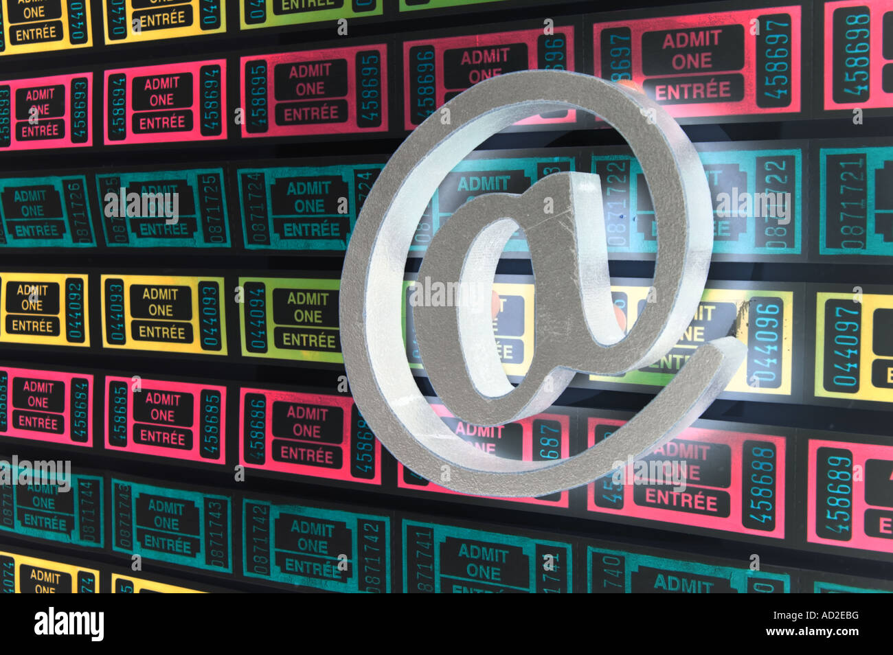 green arobase AT web email symbol illustration, internet sign Stock ...