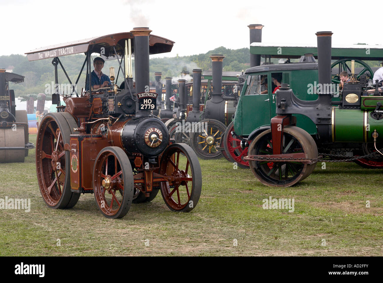 Traction engines and other steam road vehicles on the parade ground at ...