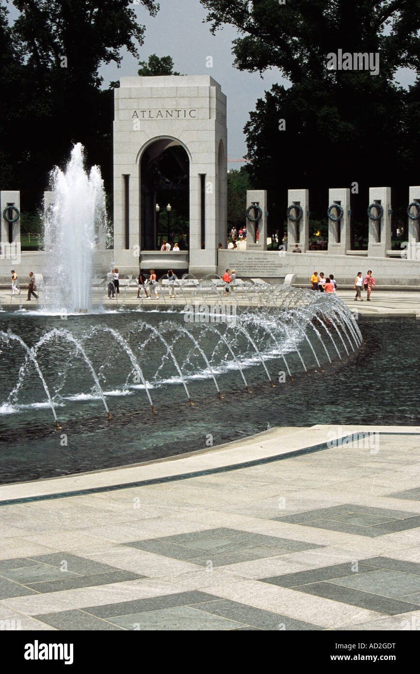 Atlantic arch and fountain, National World War II Memorial, National ...