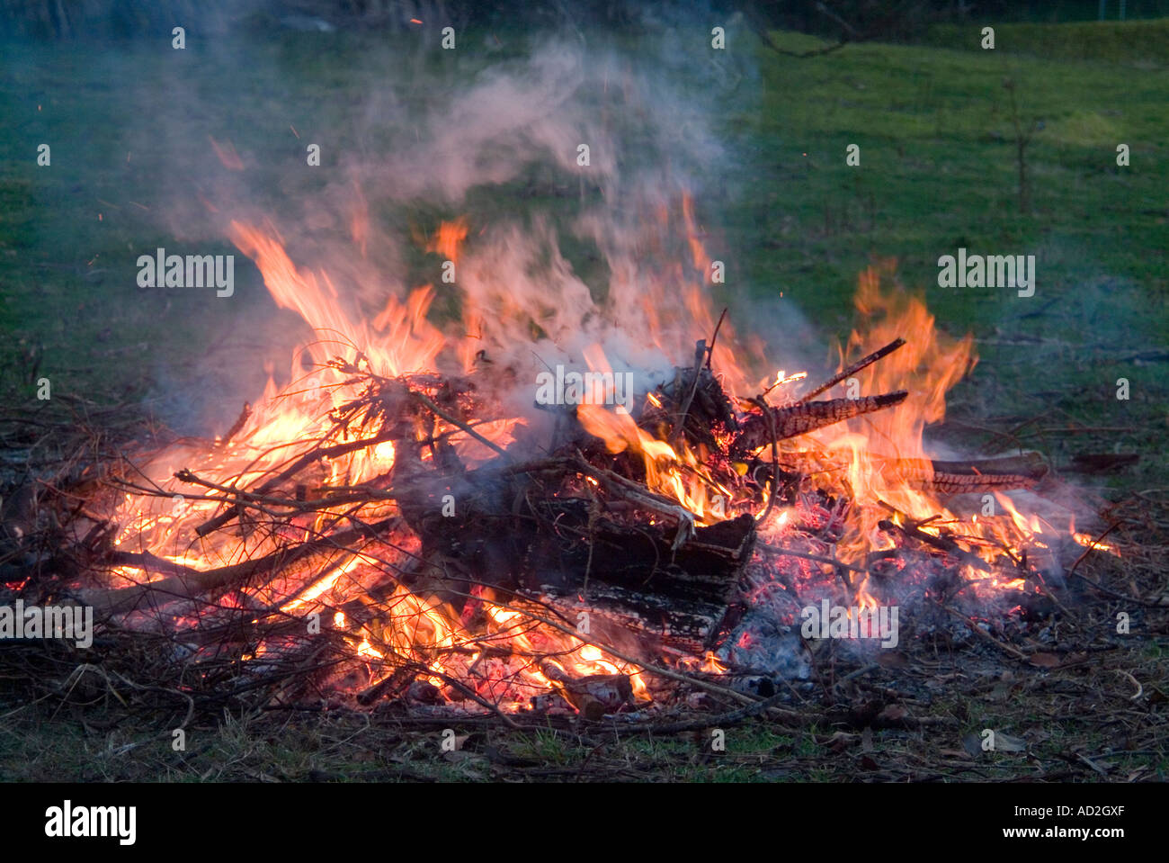 Backyard fire waste hi-res stock photography and images - Alamy