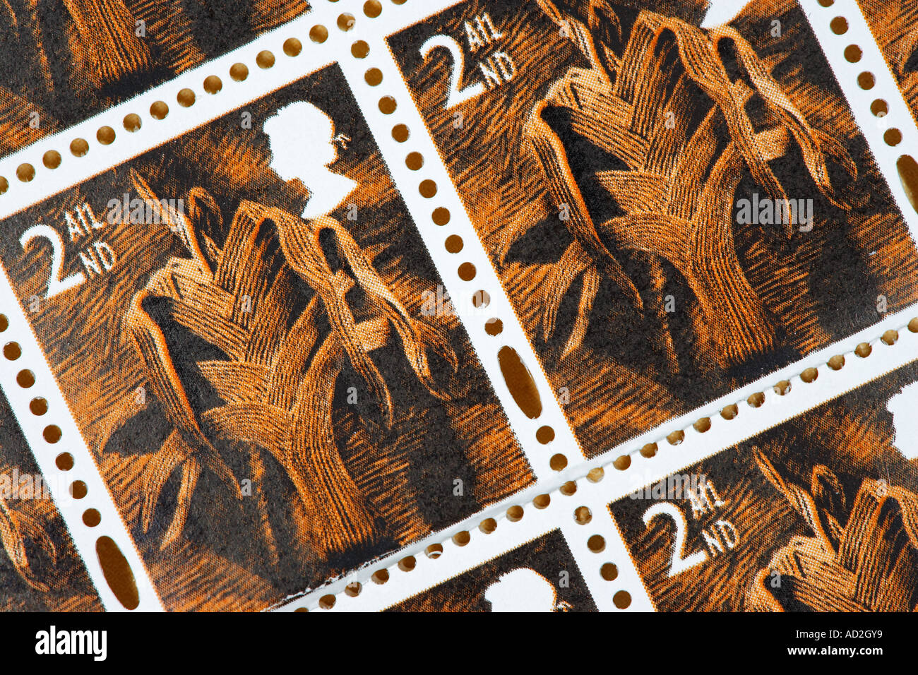 Second class stamps hi-res stock photography and images - Alamy