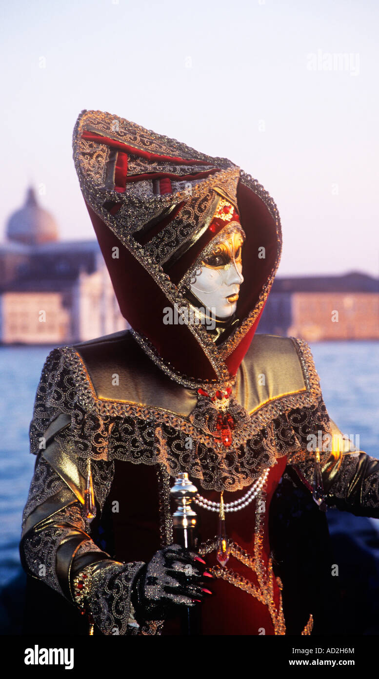 Carnival of Venice Model, Grand Canal, Venice, Italy Stock Photo - Alamy