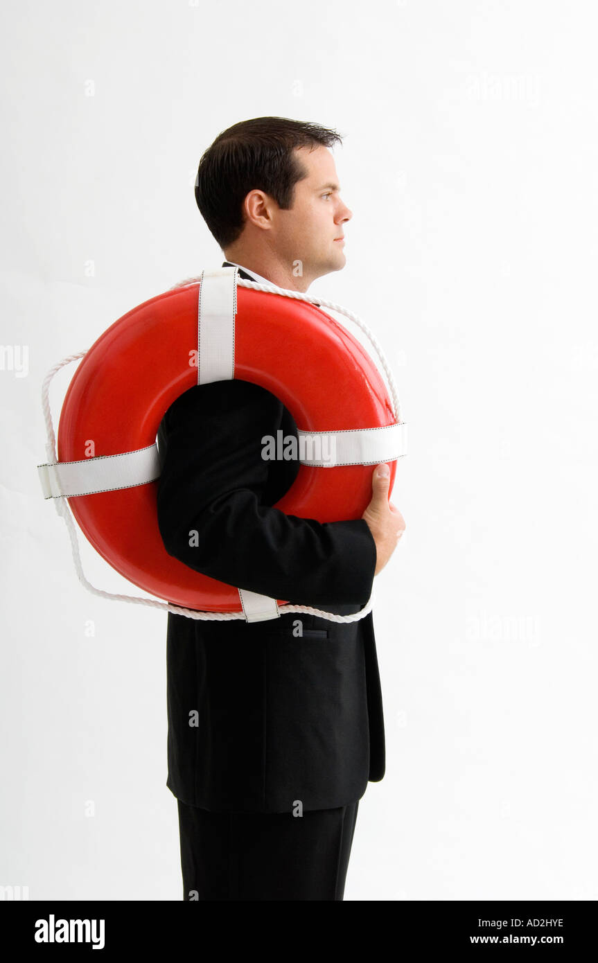 Red and white life perserver hi-res stock photography and images - Alamy