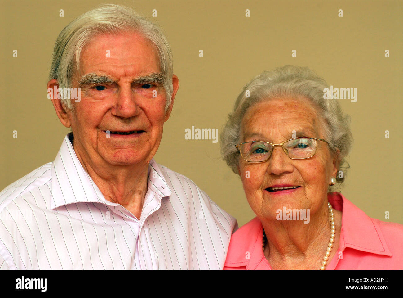 85 year old husband with his 87 year old wife on the occasion of their ...