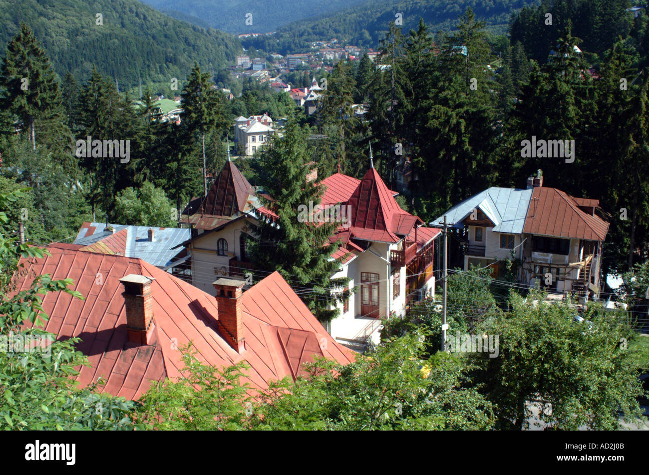 Sinaia town traditional houses hi-res stock photography and images - Alamy