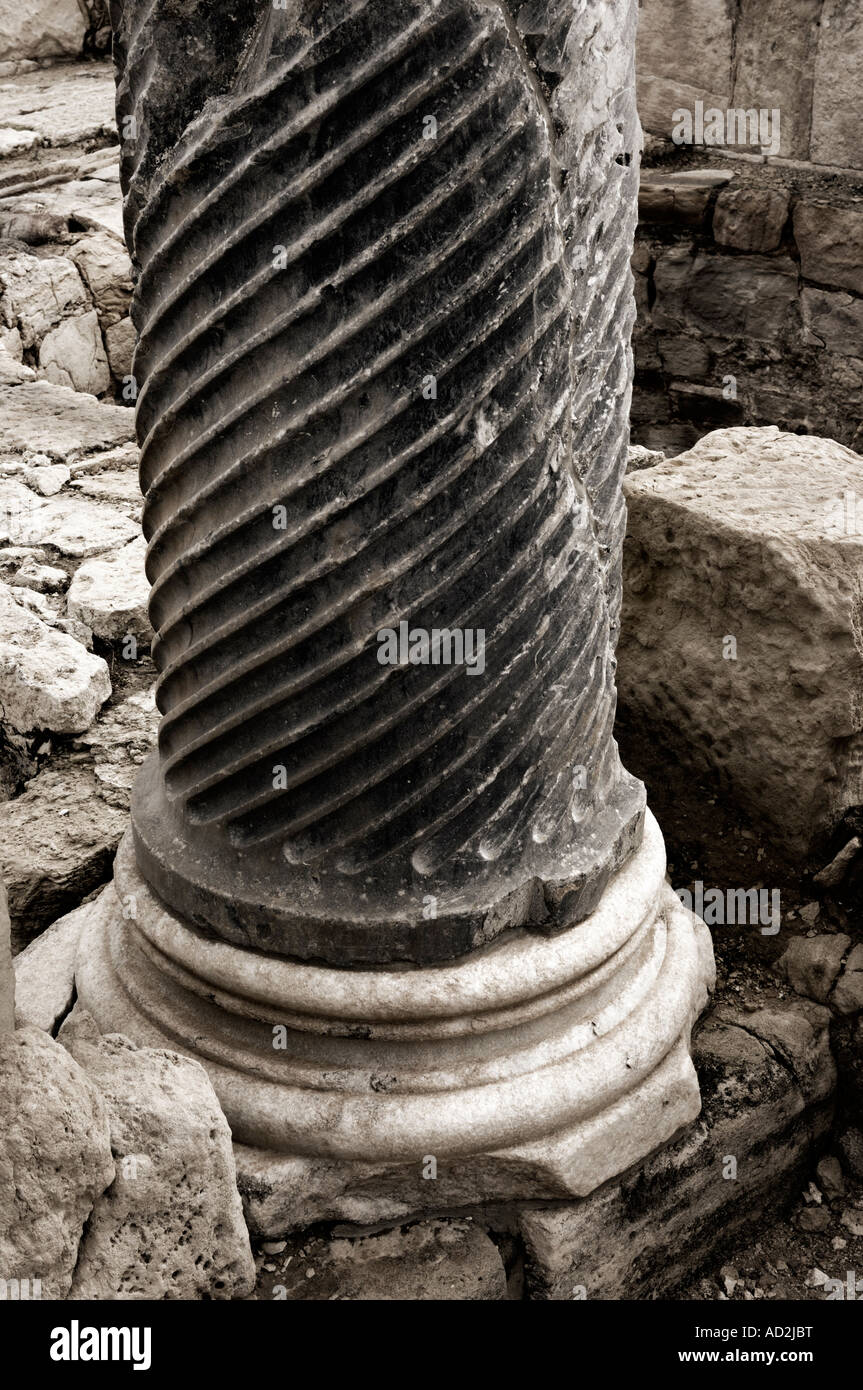 Ancient stone column Stock Photo - Alamy
