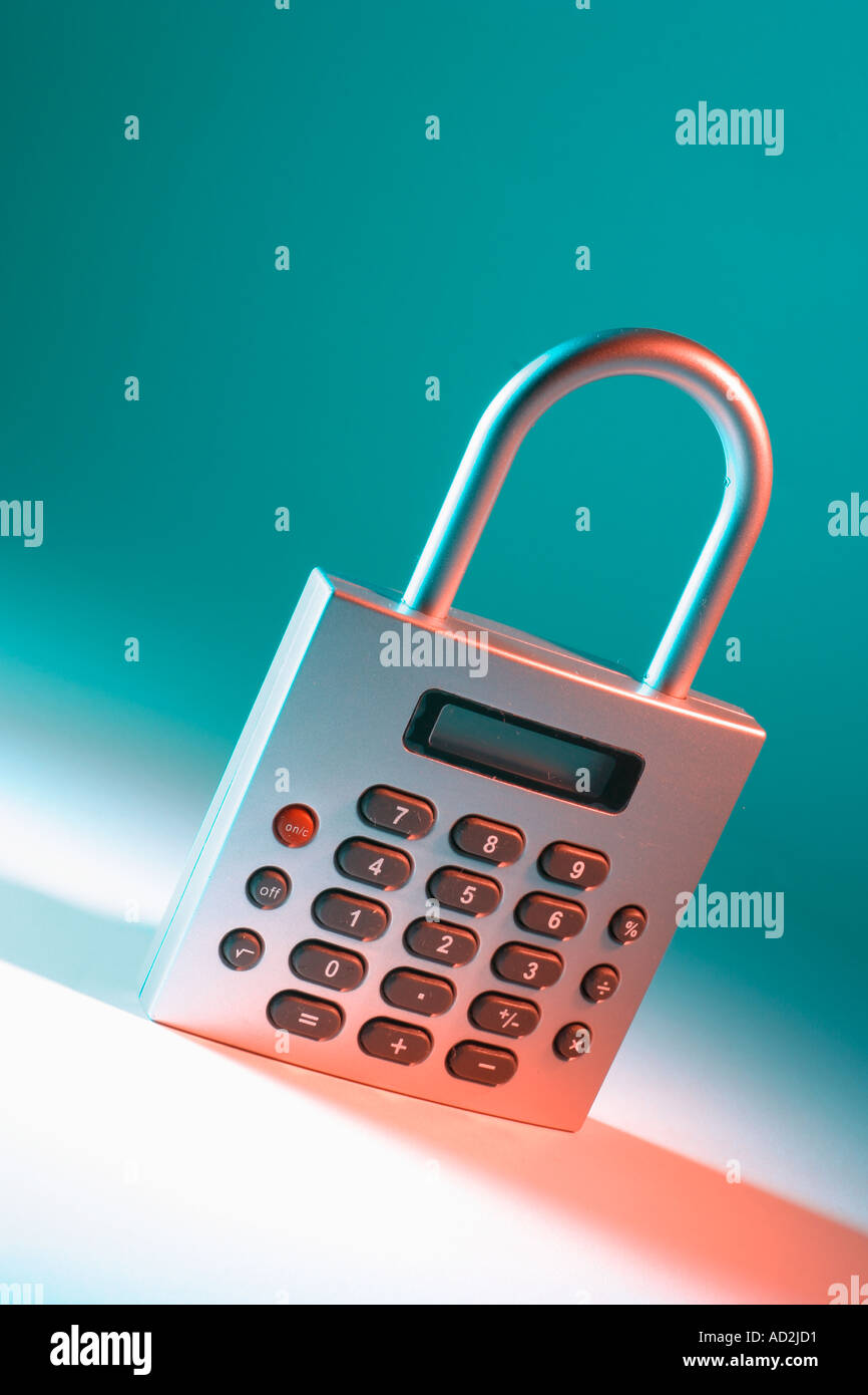 Calculator lock hi-res stock photography and images - Alamy