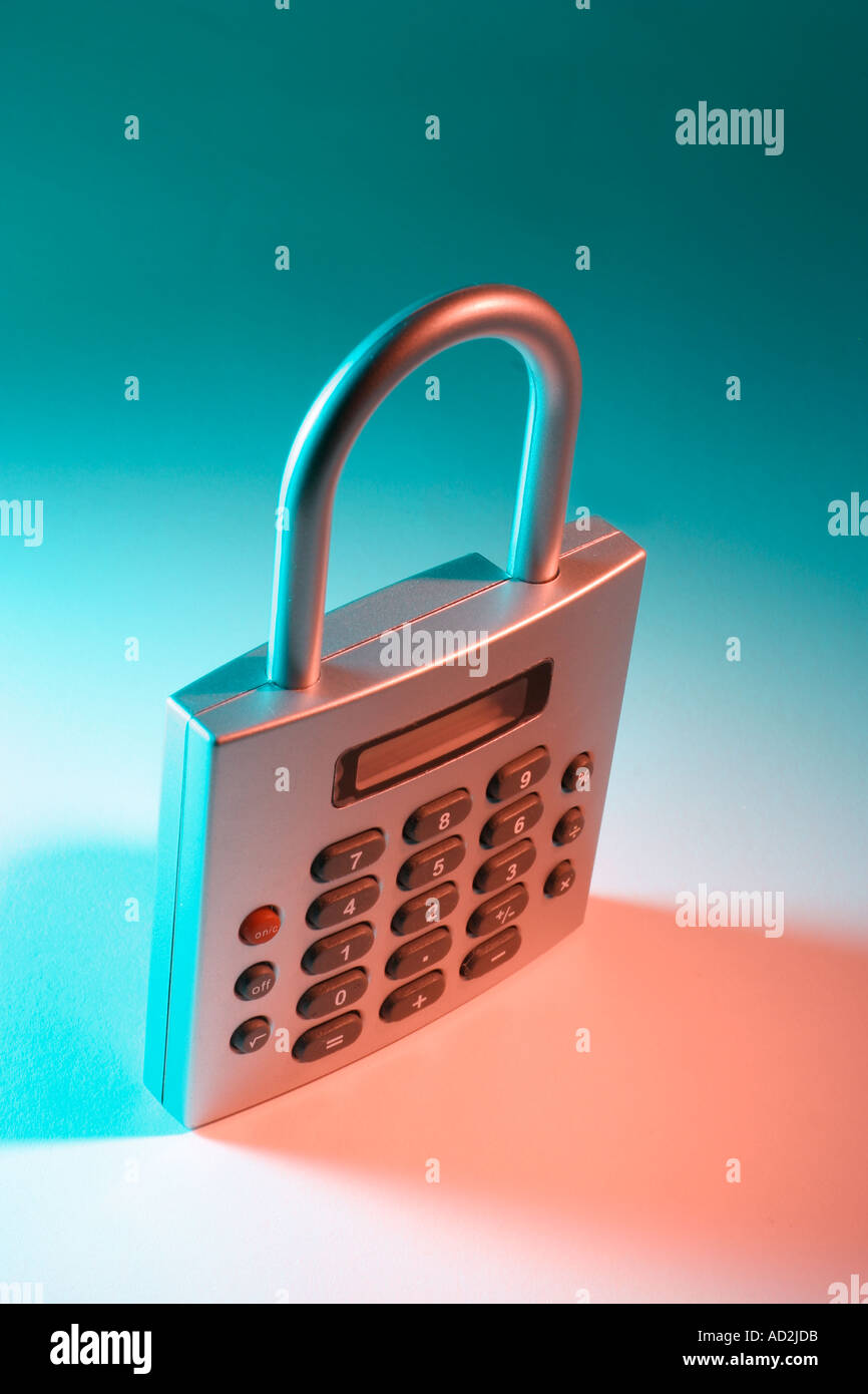 Calculator lock hi-res stock photography and images - Alamy