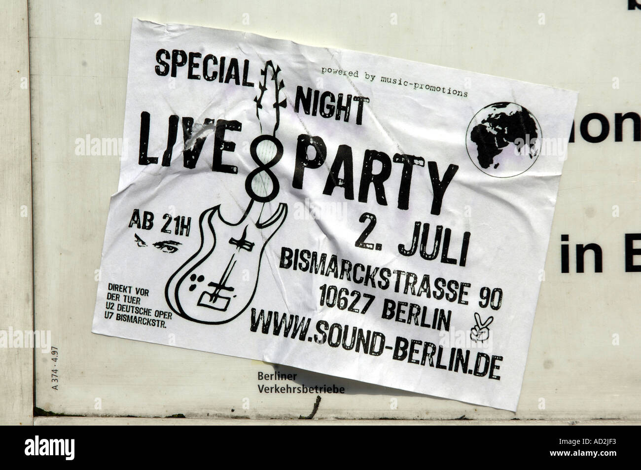 Berlin concert poster hi-res stock photography and images - Alamy