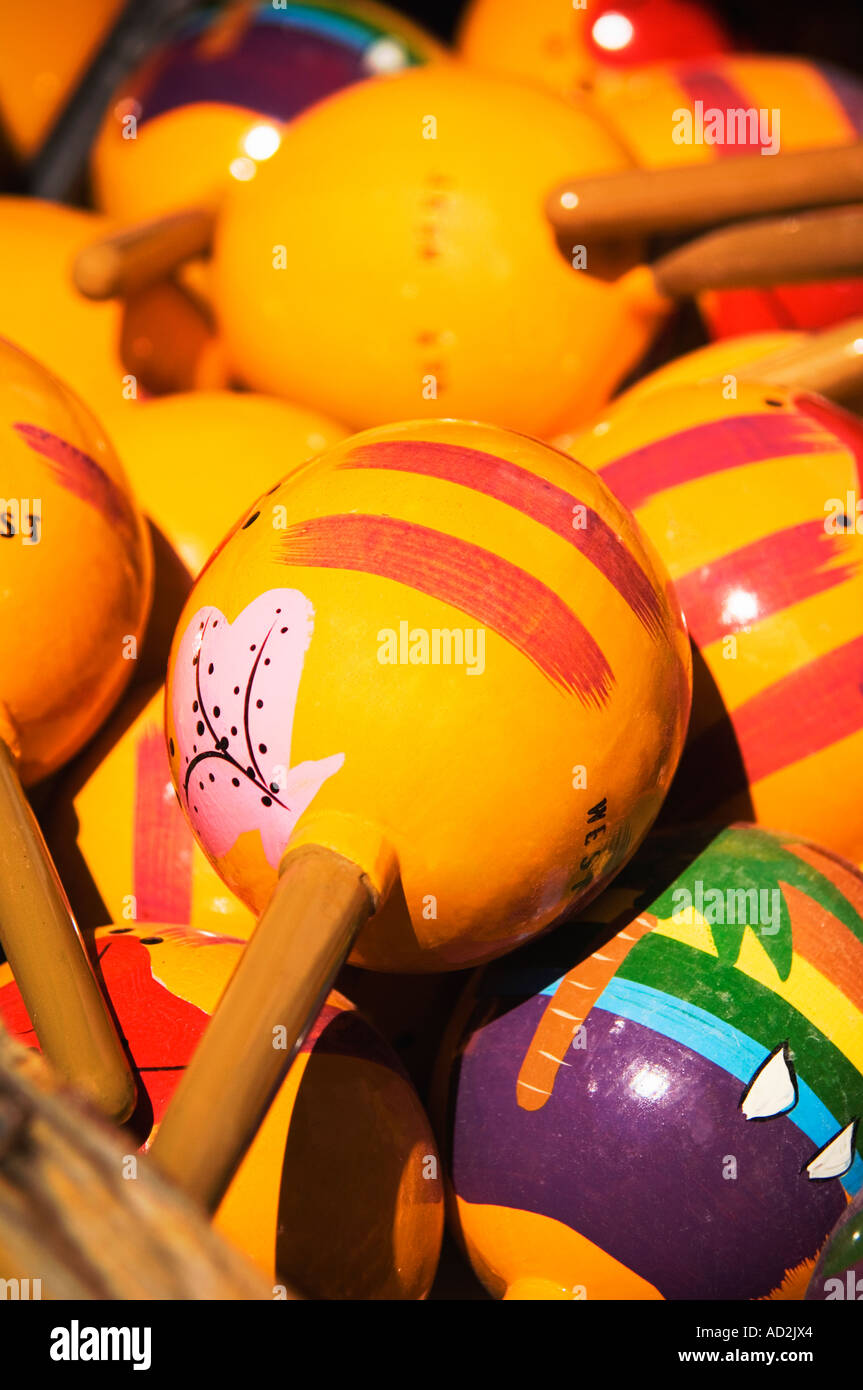 Colourful painted maracas hi-res stock photography and images - Alamy