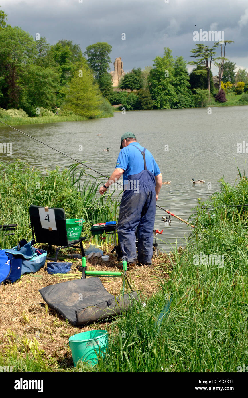 A Lakeside Angling competition Stock Photo - Alamy